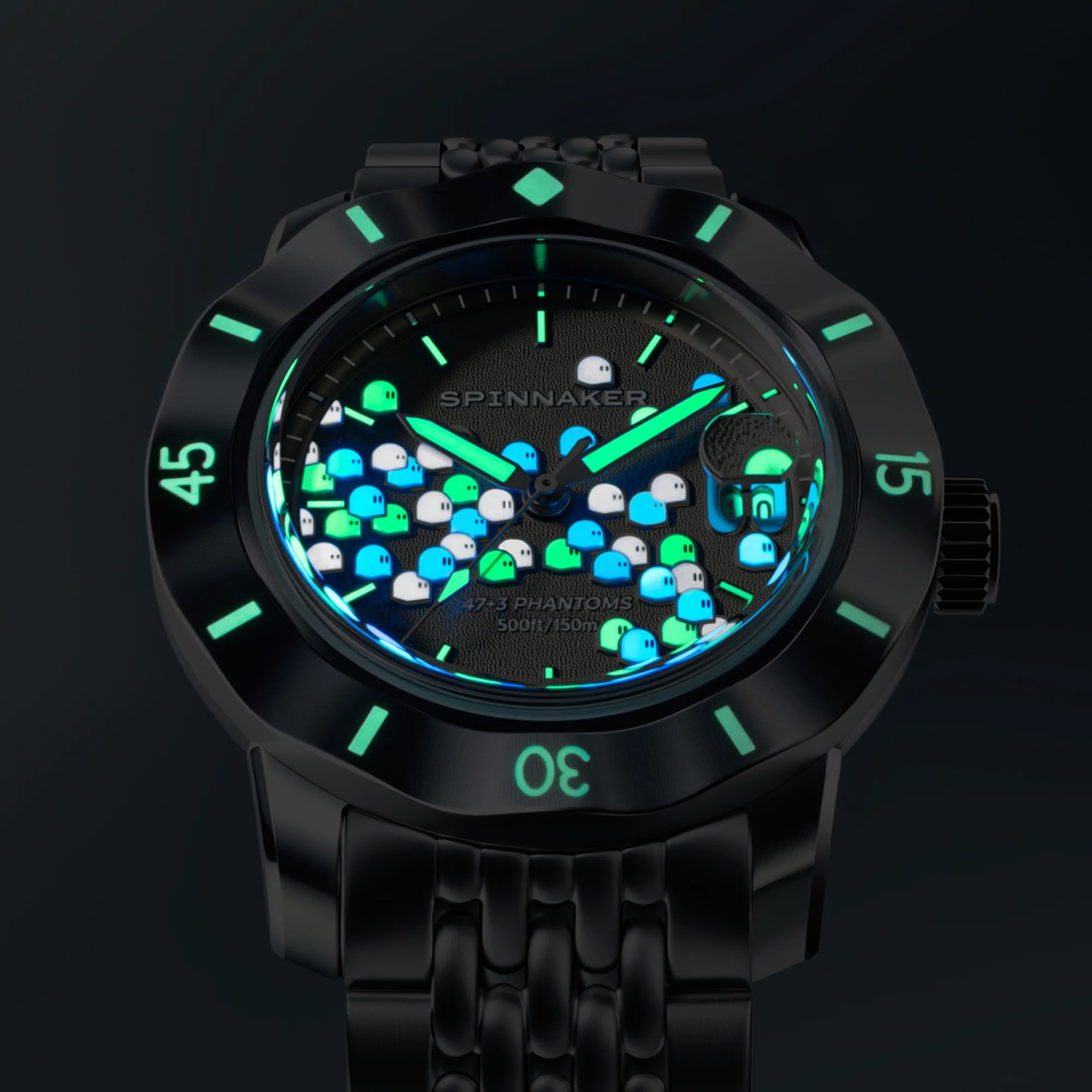 40mm Phantom Steel - Spinnaker Watches